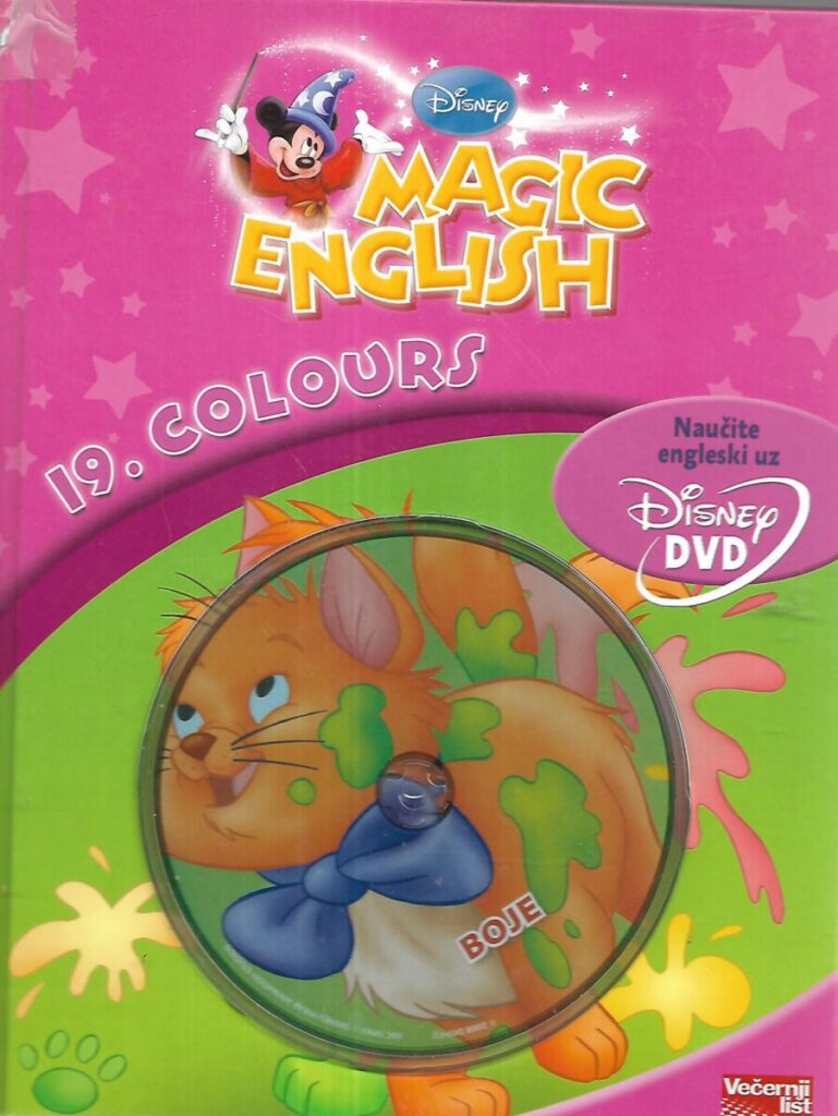 Disney Magic English: 19. Colours (boje) + DVD | Crveni Peristil