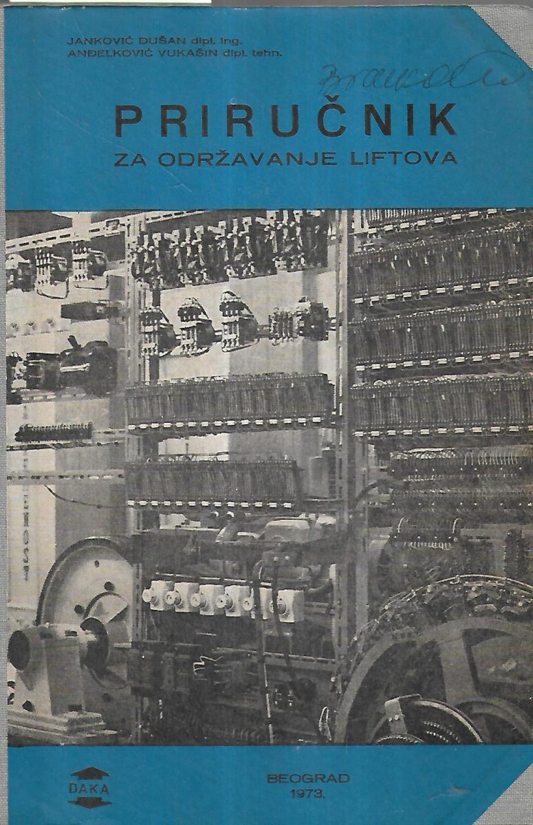 Priručnik za održavanje liftova | Crveni Peristil