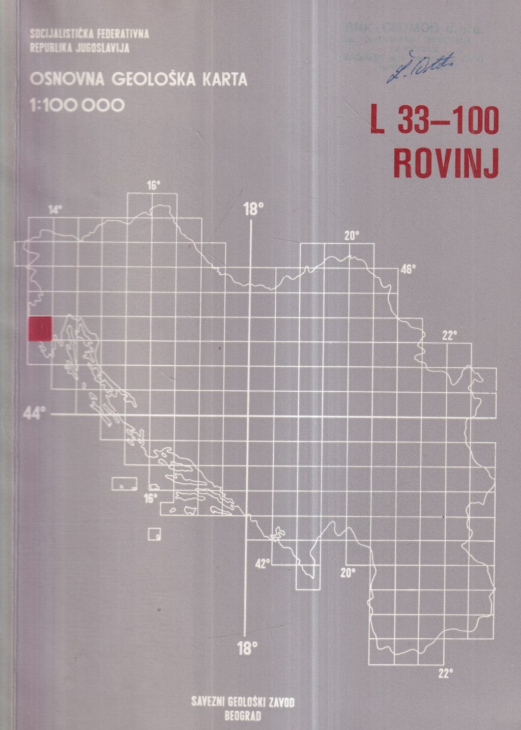 Osnovna geološka karta: Rovinj