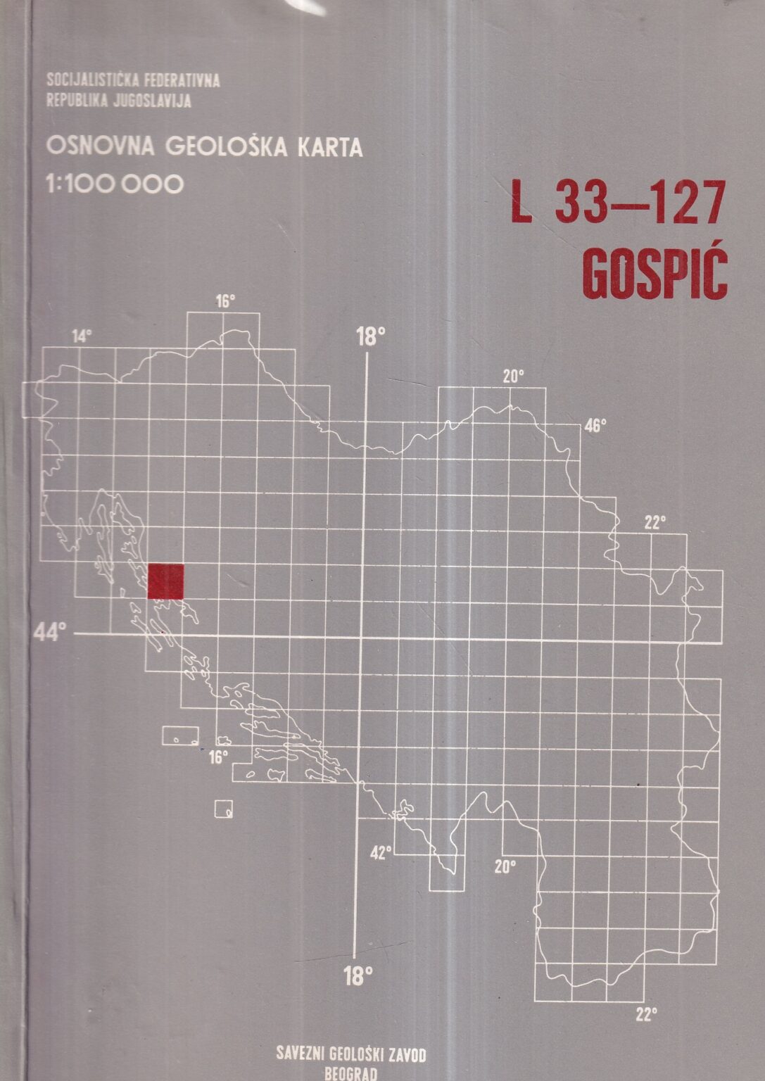 Osnovna geološka karta: Gospić | Crveni Peristil