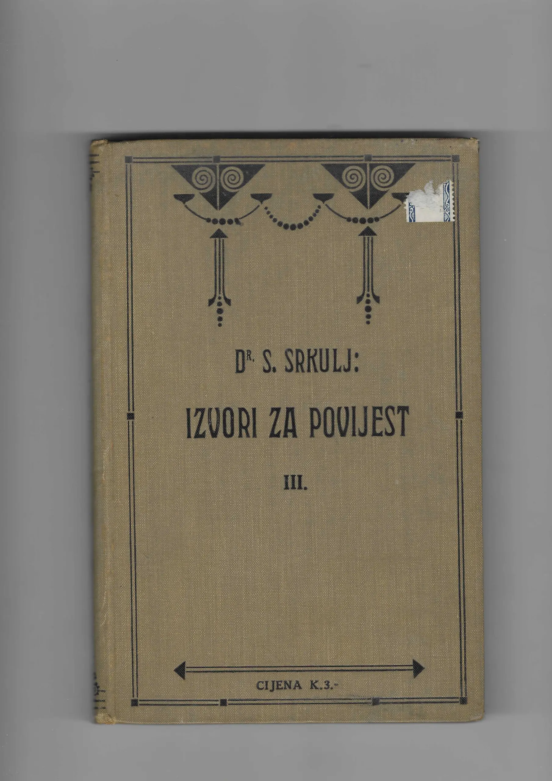 S. Srkulj: Izvori za povijest III. | Crveni Peristil