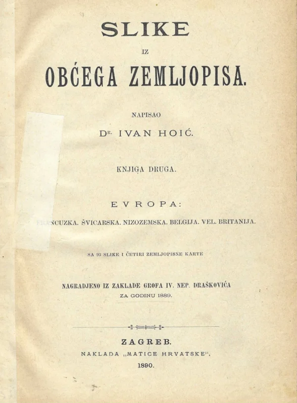 dr. Ivan Hoić: Slike iz općeg zemljopisa | Crveni Peristil